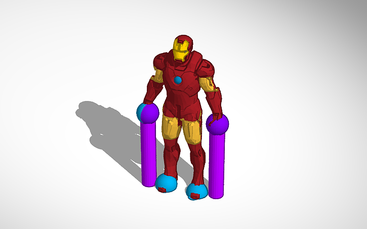 3D design Iron man - Tinkercad