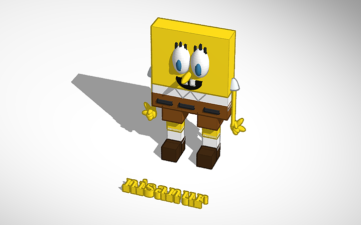 3D design SPONGE BOB | Tinkercad