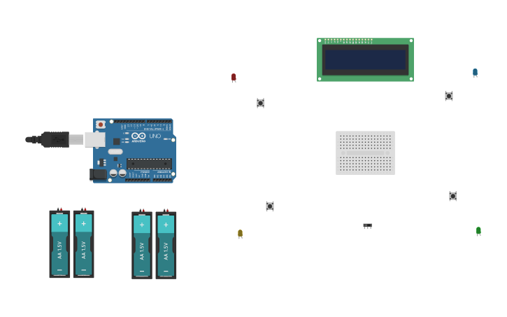 Circuit design Or Says board and code shared - Tinkercad