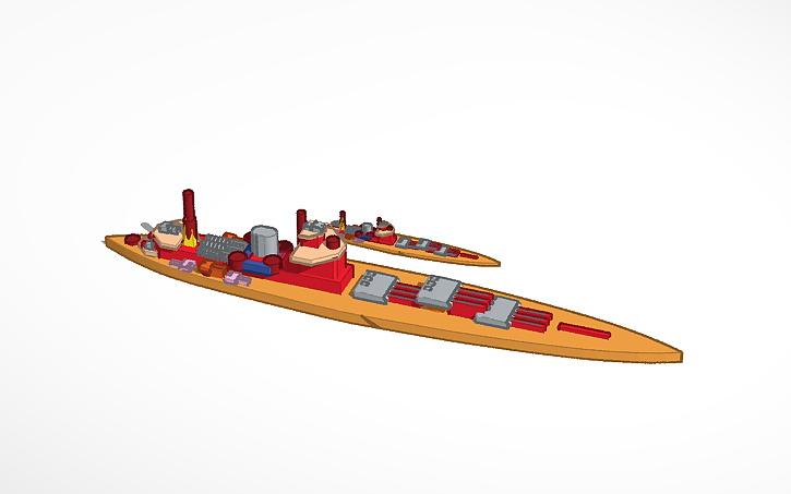 3D design HMS Nelson 1-1000 | Tinkercad