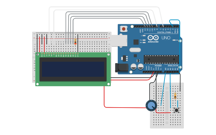 Circuit design Pong | Tinkercad