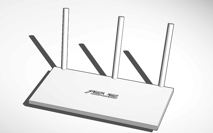 3D design ASUS Router - Tinkercad