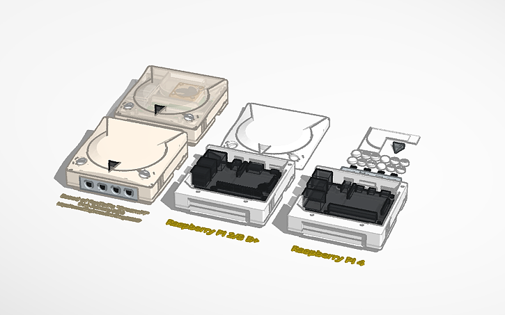 3D design Zhixalom's DreamyPie (Raspberry Pi 2/3/4/5 Case) - Tinkercad