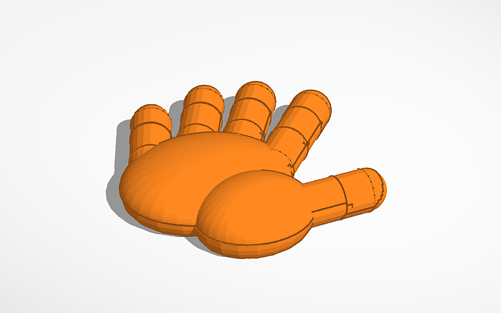 3D design Hand - Tinkercad