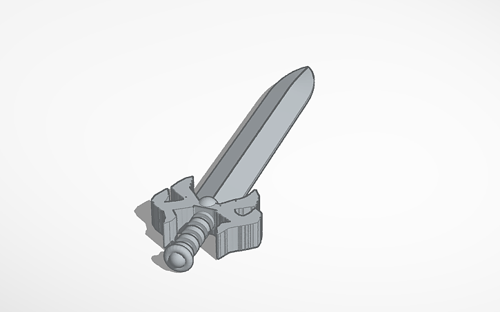 3D design Ragnarok Sword from Final Fantasy 6 - Tinkercad