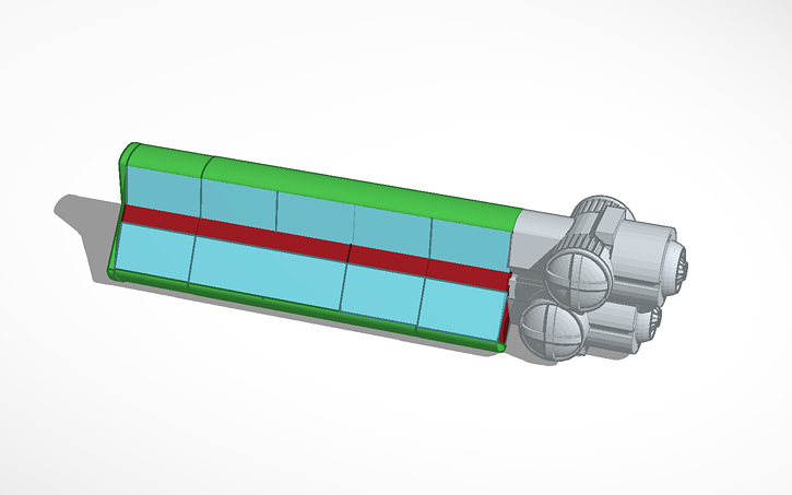 3D design Cestrus class Battleship (WIP) - Tinkercad