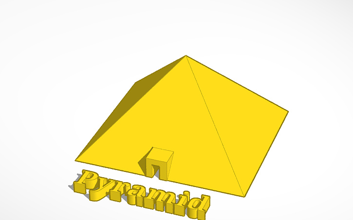 3D design Pyramid | Tinkercad