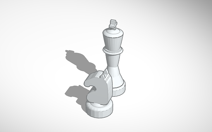 3D design Chess Pieces - Tinkercad