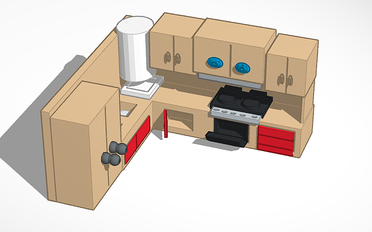 3D design cocina - Tinkercad