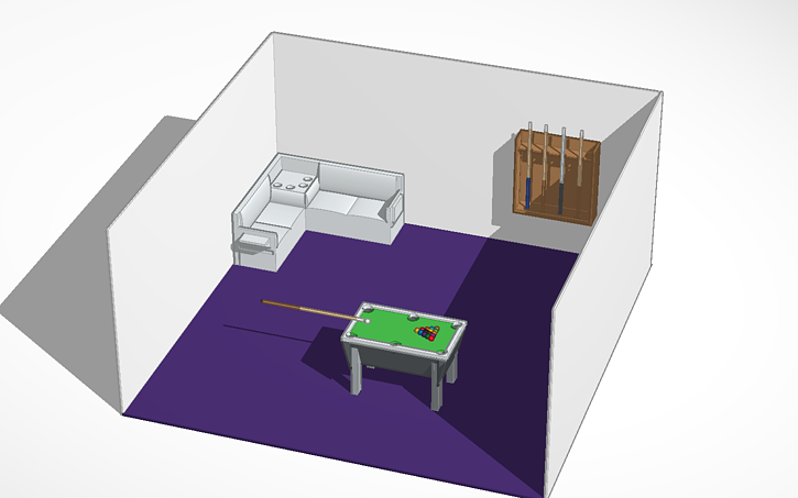 3D design Pool Table Room | Tinkercad