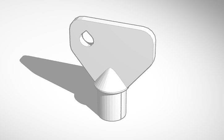 3d Design Llave Triangular Tinkercad