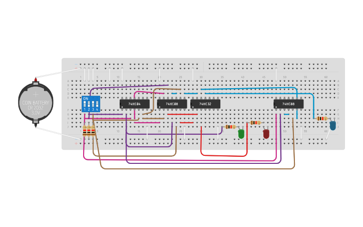 Circuit design Project 1 - Tinkercad
