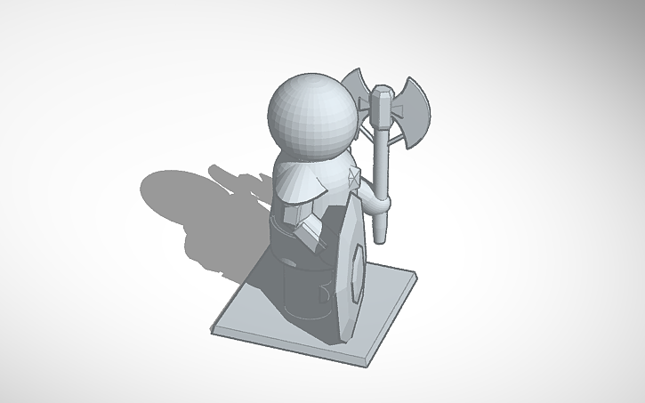 3D design DnD Character Model - Tinkercad