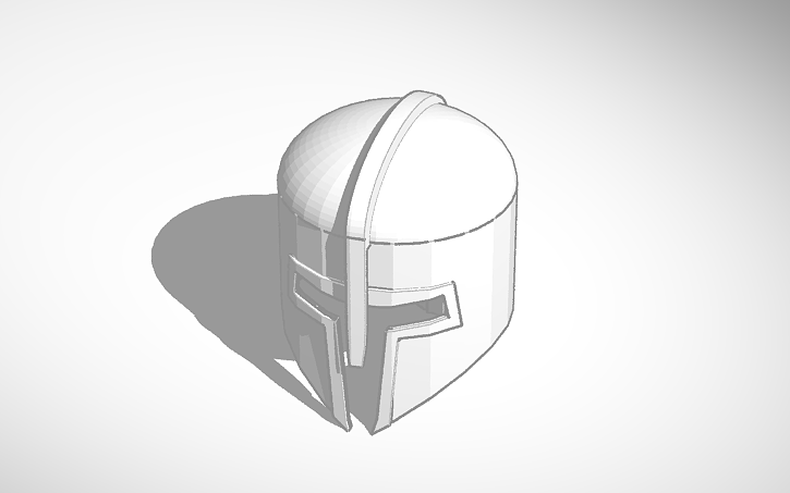 3D design Knight Helmet - Tinkercad