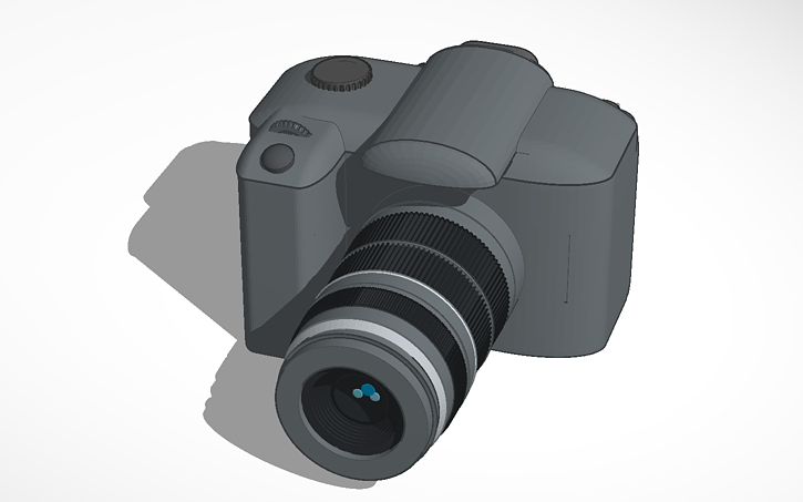 3D design DSLR Camera - Tinkercad