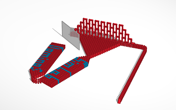 3D design Sim Lab Domino Setup - Tinkercad