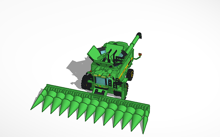 3D design JOHN DEERE combine - Tinkercad