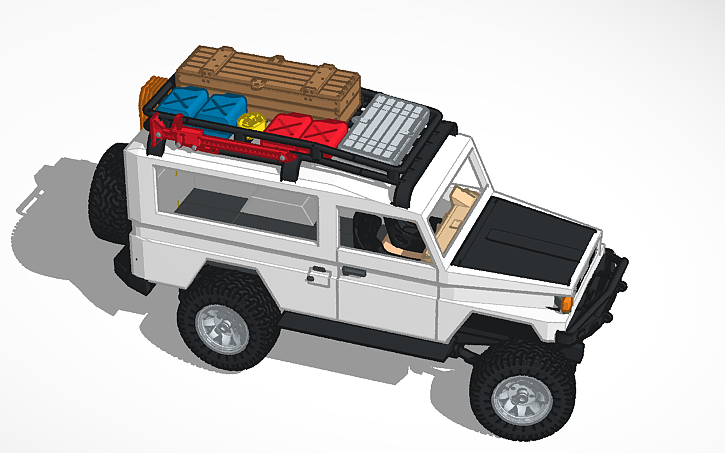 3D design Copy of 75 Series Landcruiser overlander - Tinkercad