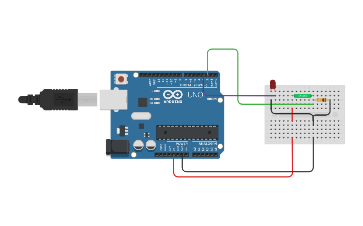 Circuit design Tilt Sensor - Tinkercad