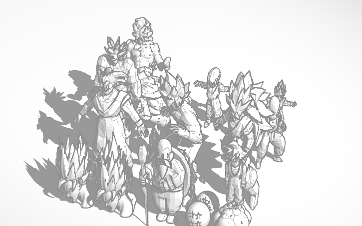 3D design Dragon Ball Z - Tinkercad