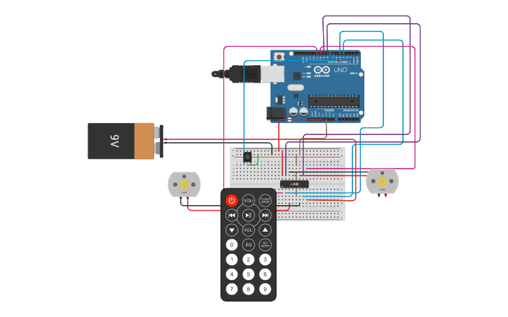 Circuit Design Dc Motor Control With L293d Ic Tinkercad