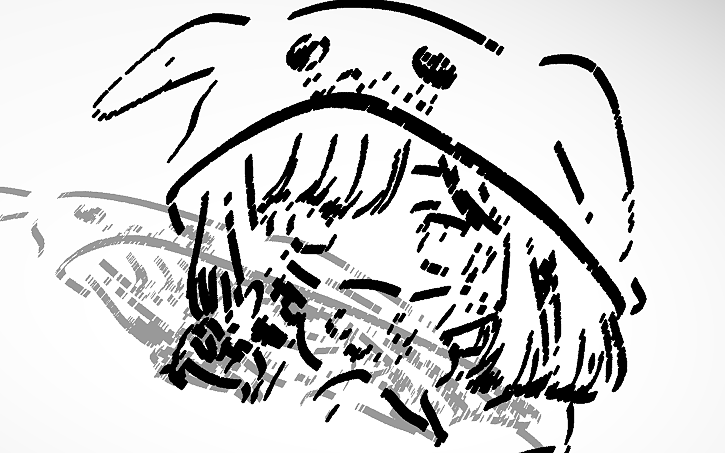 3D design Perspective Trick (Anime) | Tinkercad