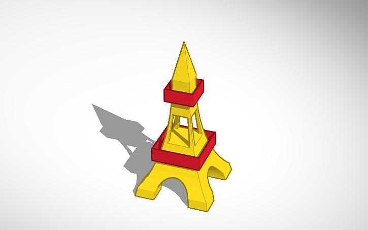 3D design Eiffel Tower | Tinkercad