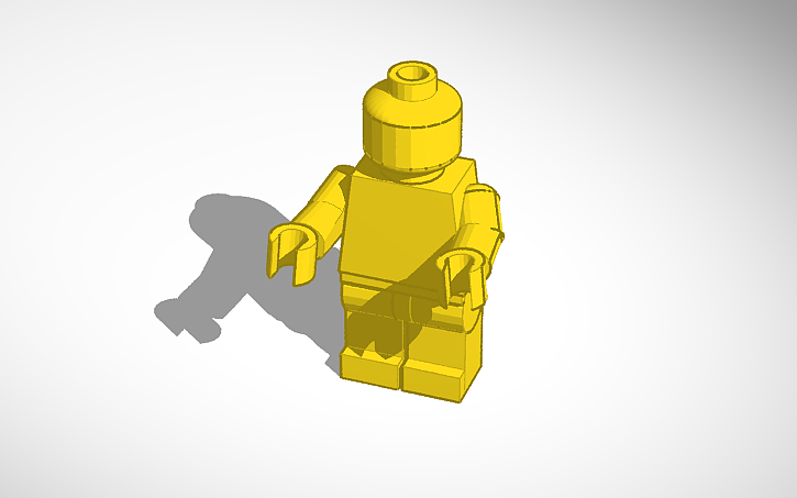 3D design lego man - Tinkercad