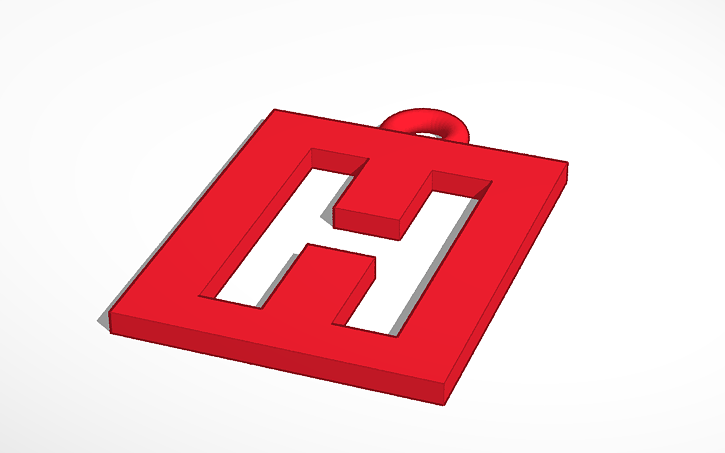 3D design Name Tag - Tinkercad