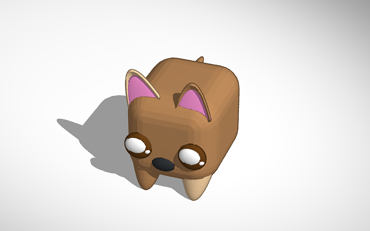 3D design Chibi Puppy - Tinkercad