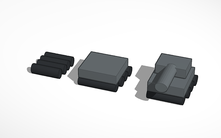3D design a easy tank! | Tinkercad
