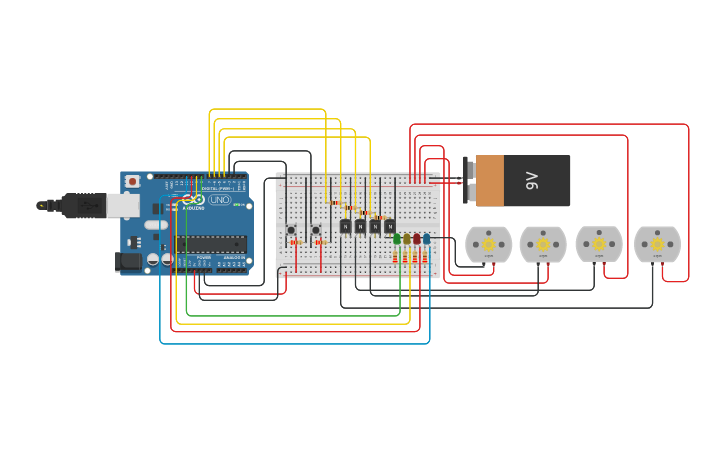 Circuit design Bodacious Robo | Tinkercad