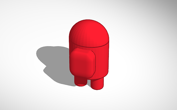 3D design among us red boi | Tinkercad