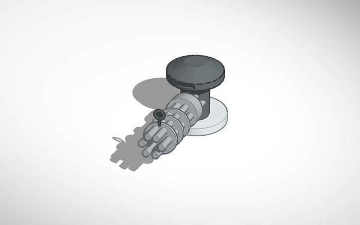 3D design Turret Machine Gun - Tinkercad