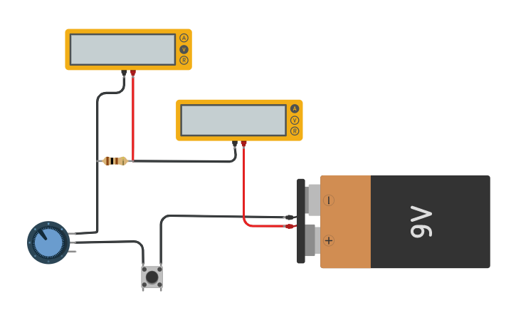 Circuit design Lege lui Ohm - Tinkercad
