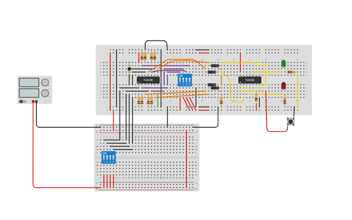 Circuit Design Digital Lock Tinkercad