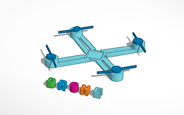 3D design Drone electronica - Tinkercad