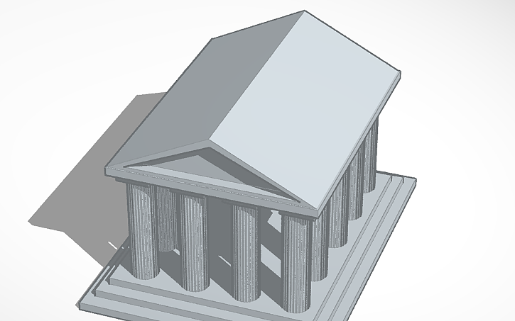 3D design The Parthenon - Tinkercad