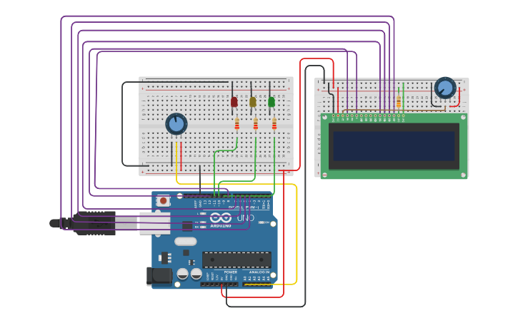 Circuit design sensore umidità - Tinkercad