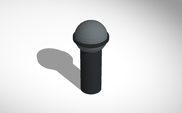 3D design Microphone - Tinkercad