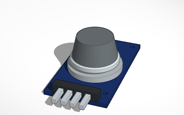 3D design CO2 Gas Sensor - Tinkercad