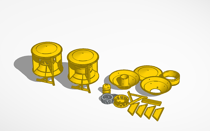 3D design Federal Signal SD-10 Siren (130 Motor Size) - Tinkercad