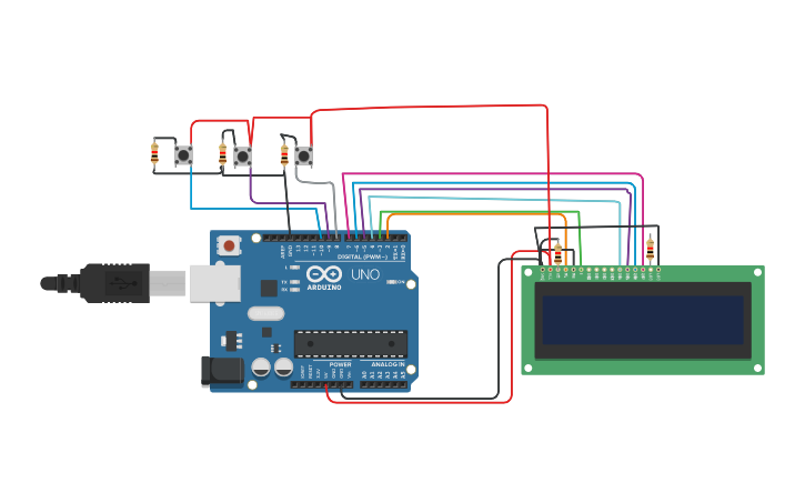 Circuit design digital clock - Tinkercad