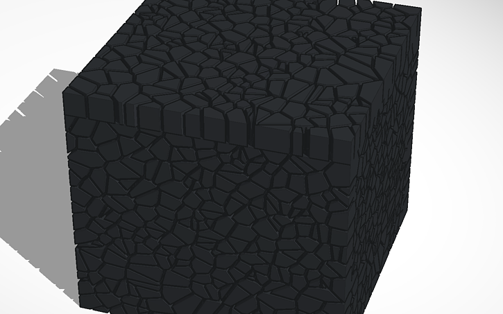 3D design Minecraft Cobble stone | Tinkercad