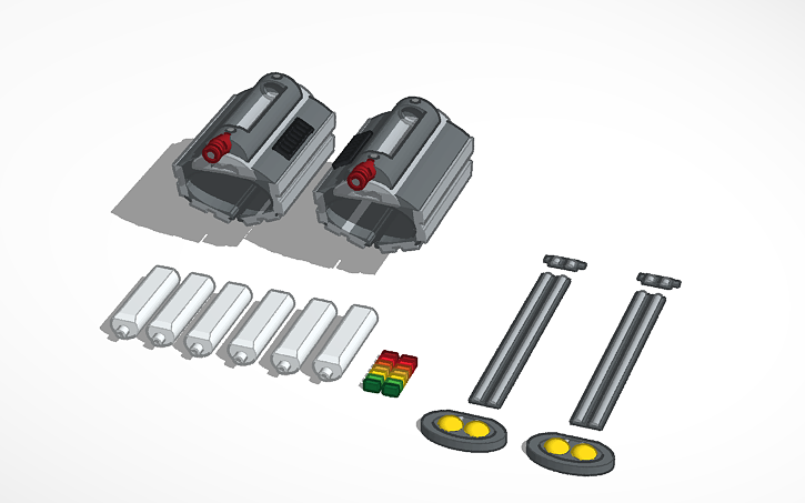 3D design web shooters - Tinkercad