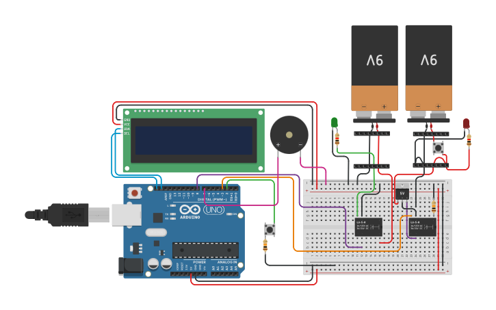 Circuit design Payment System - Tinkercad