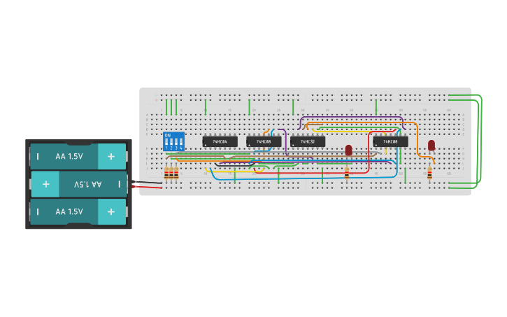Circuit Design Problema 1 Sem5 Tinkercad