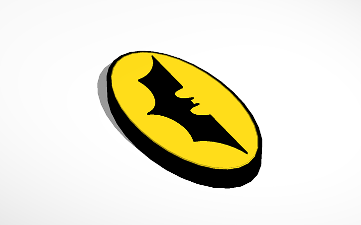 3D design Batman logo | Tinkercad