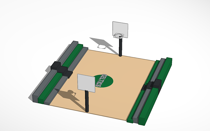 3D design Celtics Court - Tinkercad