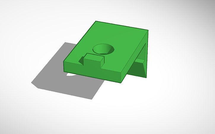 3D design IBM P70 screen latch - Tinkercad